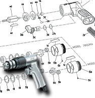 Ingersoll Rand Schematics - Air Tool Parts Three Day Tool